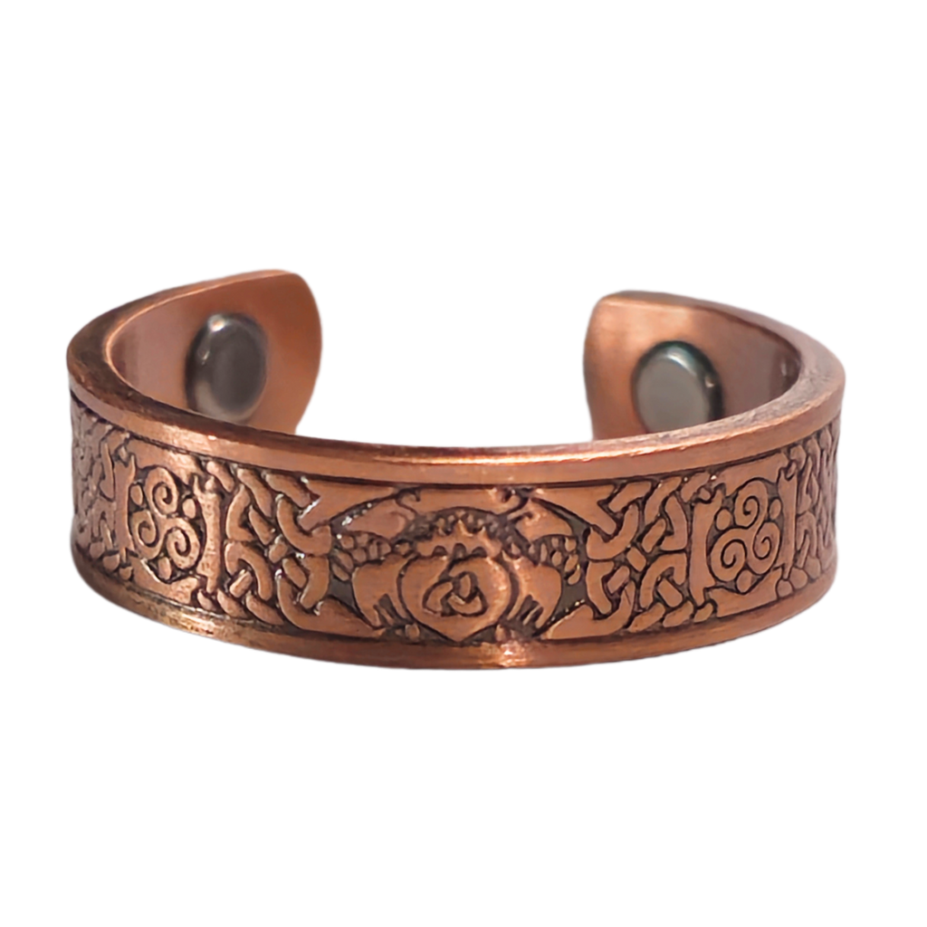 Copper claddagh ring store