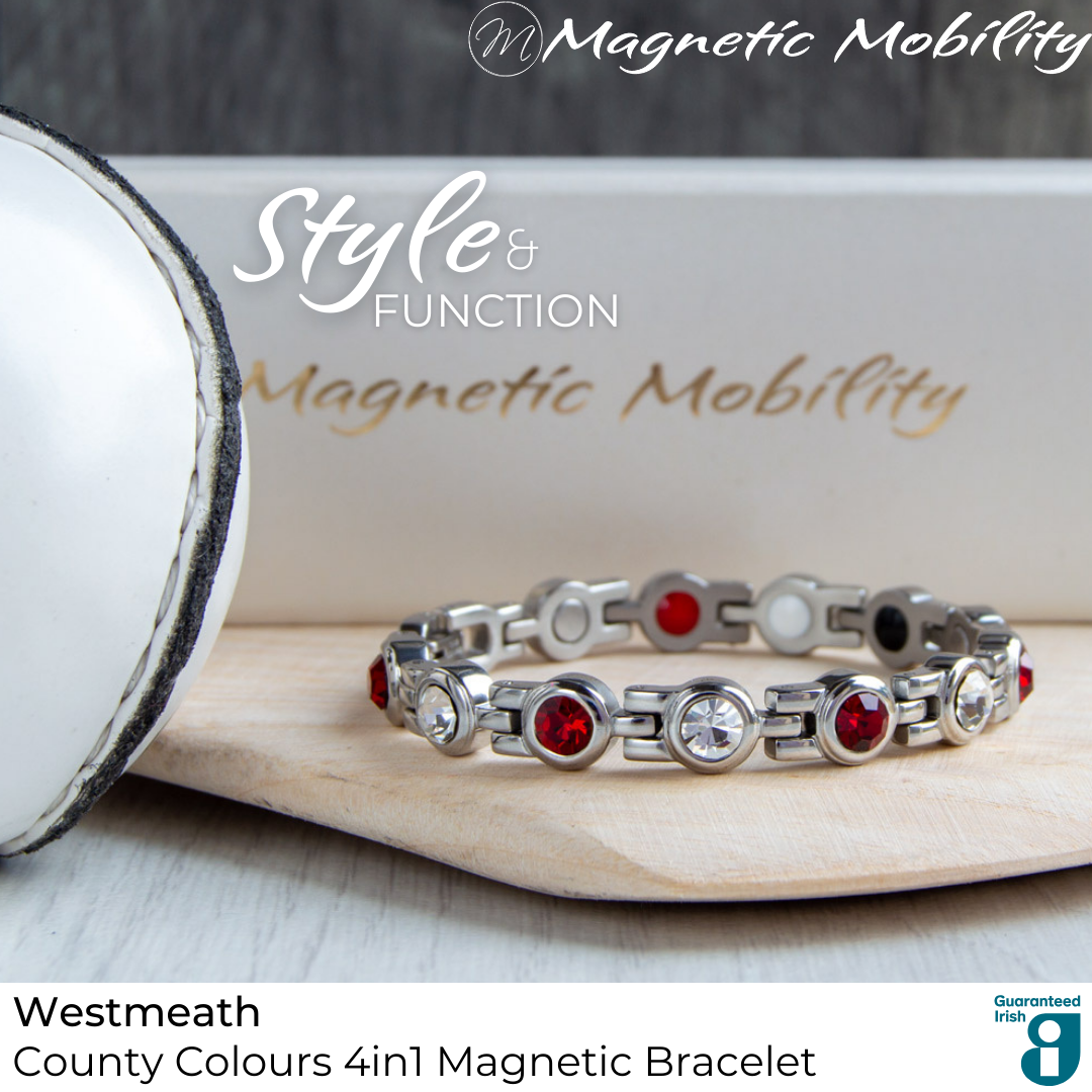 Westmeath GAA County Colours Magnetic Bracelet: Injuries / Back pain ...