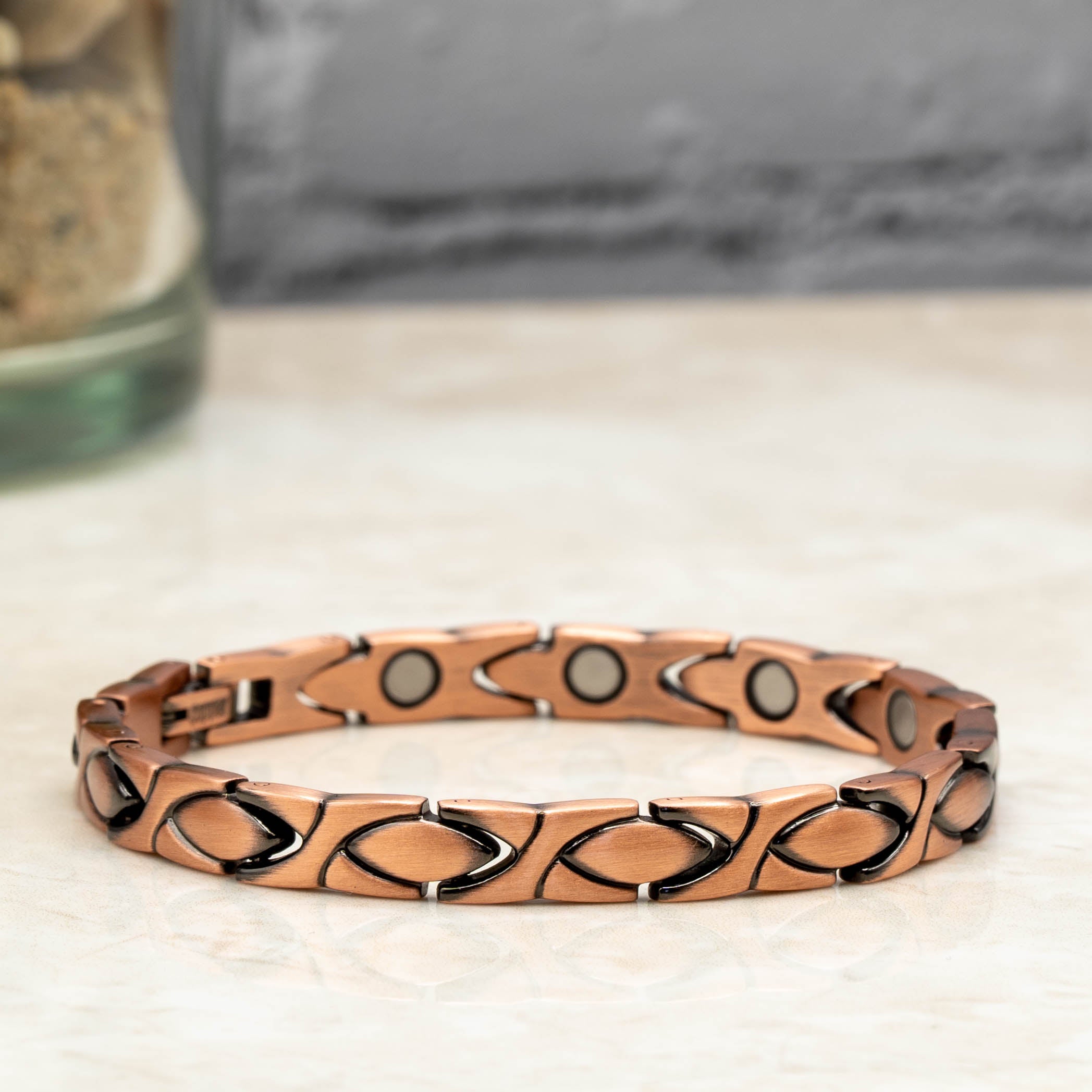 Link style Copper Magnetic bracelet -relieve pain from arthritis ...